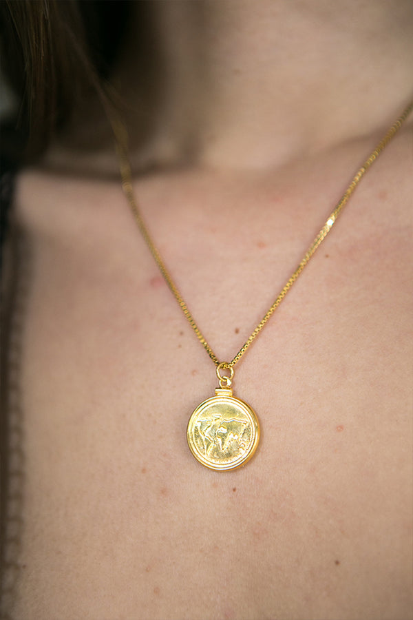 Ginger Necklace 925 Sterling Silver 24k Yellow Gold Plated | Bazics CY ...